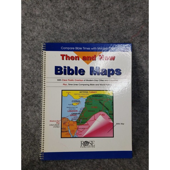 Accents | Then And Now Bible Maps With Clear Plastic Overlays Of Modern ...